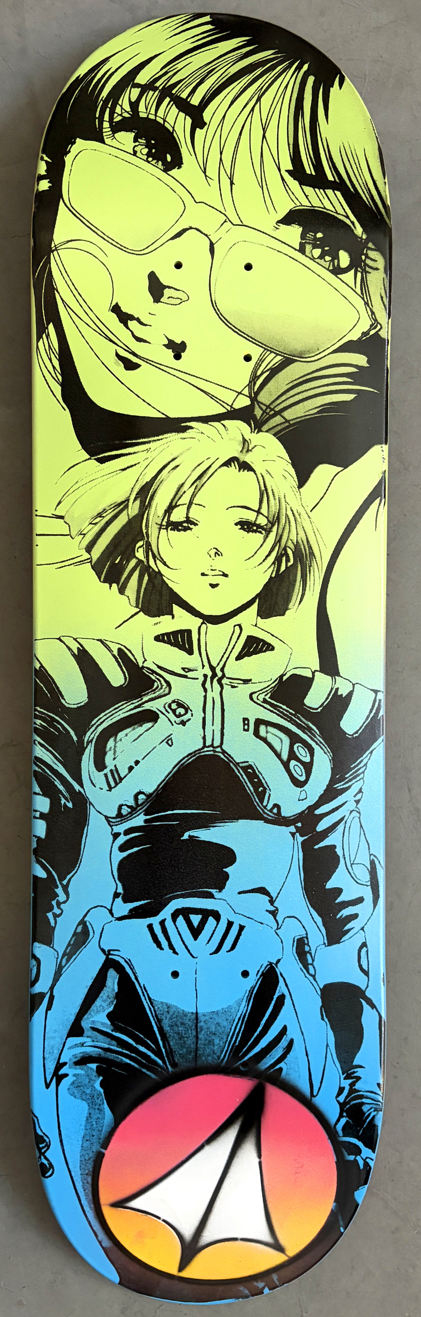 macross with logo 8.5 X 32.25 BLUE/GREEN MIXED PROCESS SIGNED 1 of 1 ...