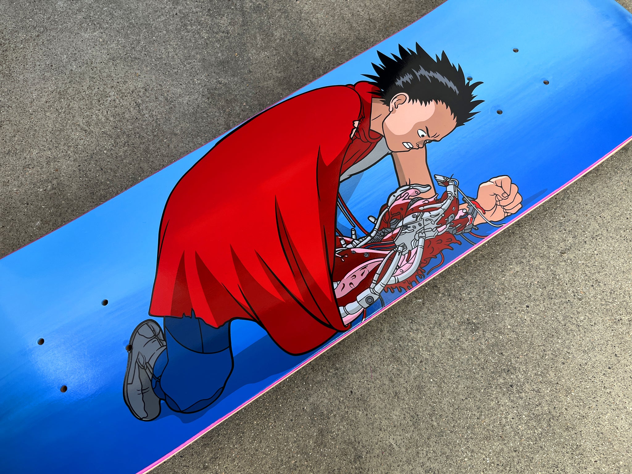 tetsuo mutation II 8.25 X 32.25 hand screened - special fountain gradi ...