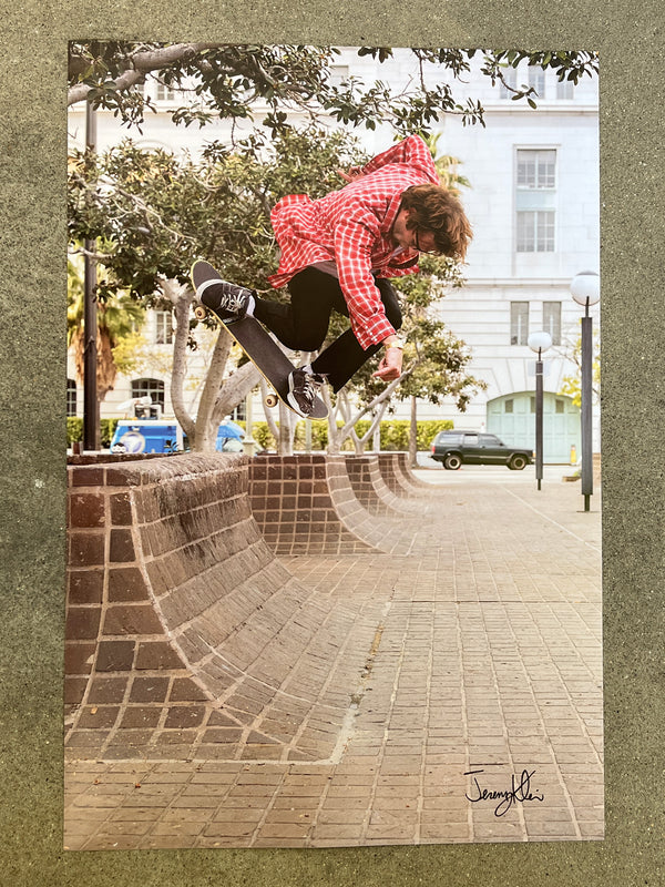 SIGNED jeremy klein 360 ollie at bricks poster 24 X16 – jk industries